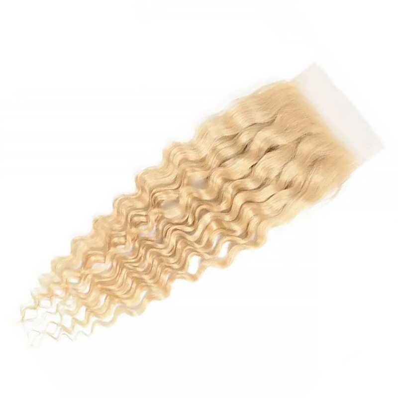 Deep wave Lace Closure | 4x4 Lace Closure | #613 color | Cheap Lace ...